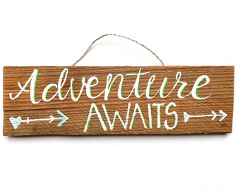 Unique adventure awaits sign related items | Etsy