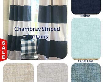 Denim curtains | Etsy