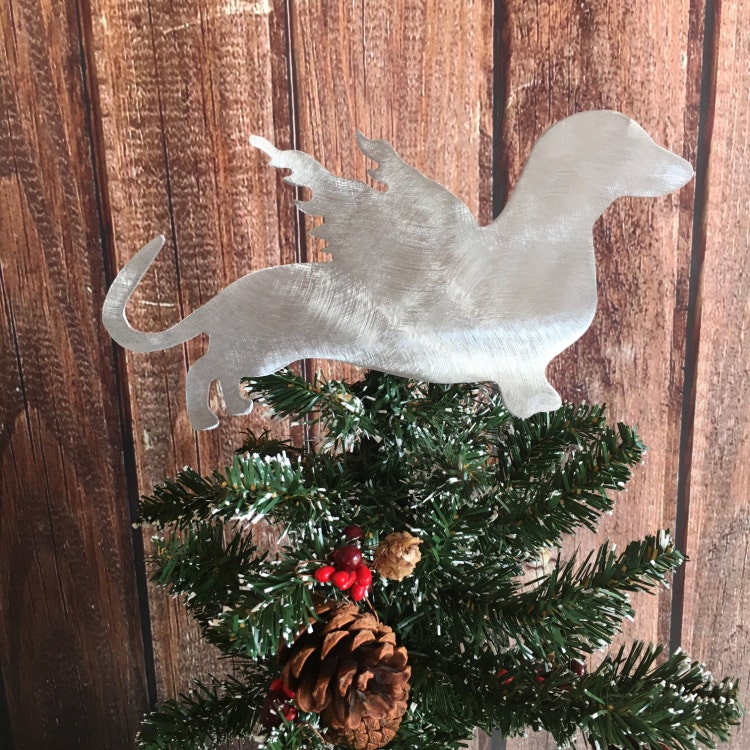 Dachshund Angel Weiner Dog Dog Christmas Tree by ScreenDoorGrilles