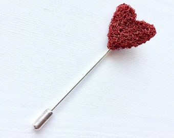 Heart knit hat | Etsy