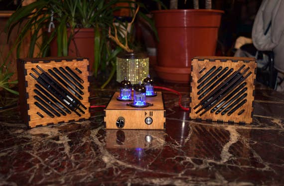 Bluetooth Speaker - Bluetooth V4.0 Hi-Fi Speaker - Vacuum Tube Style ...