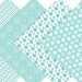 Teal Digital paper pack Teal scrapbook paper Teal digital