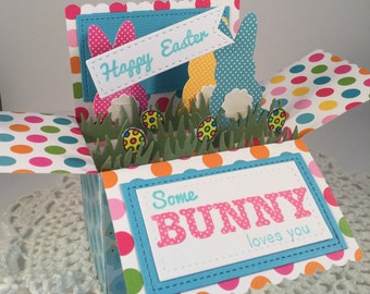 Easter pop up card | Etsy