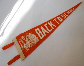 School pennant | Etsy