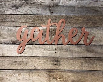 Gather sign | Etsy