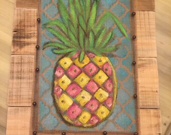Abstract pineapple | Etsy