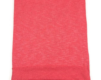 Heather Coral Sweater Knit Fabric by the Yard by felinusfabrics