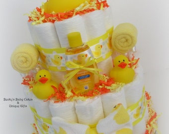 Ducky diaper cake | Etsy