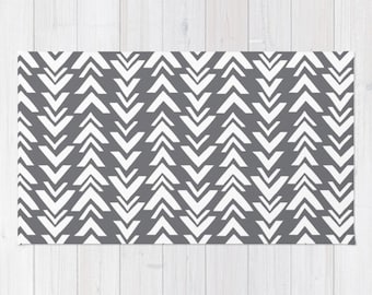 Chevron area rug | Etsy