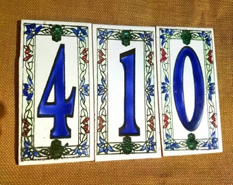 Hand painted ceramic tiles | Etsy