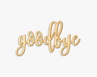 Goodbye sign | Etsy