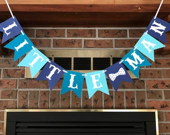 Little man banner | Etsy