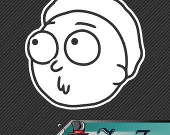 Rick and morty decal | Etsy