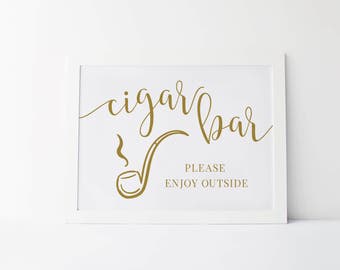 Cigar bar sign | Etsy