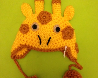 Items similar to Instant Download PDF crochet pattern giraffe hat with ...