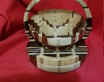 Segmented wood bowl | Etsy