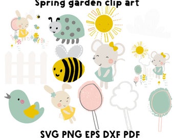 Garden clip art | Etsy