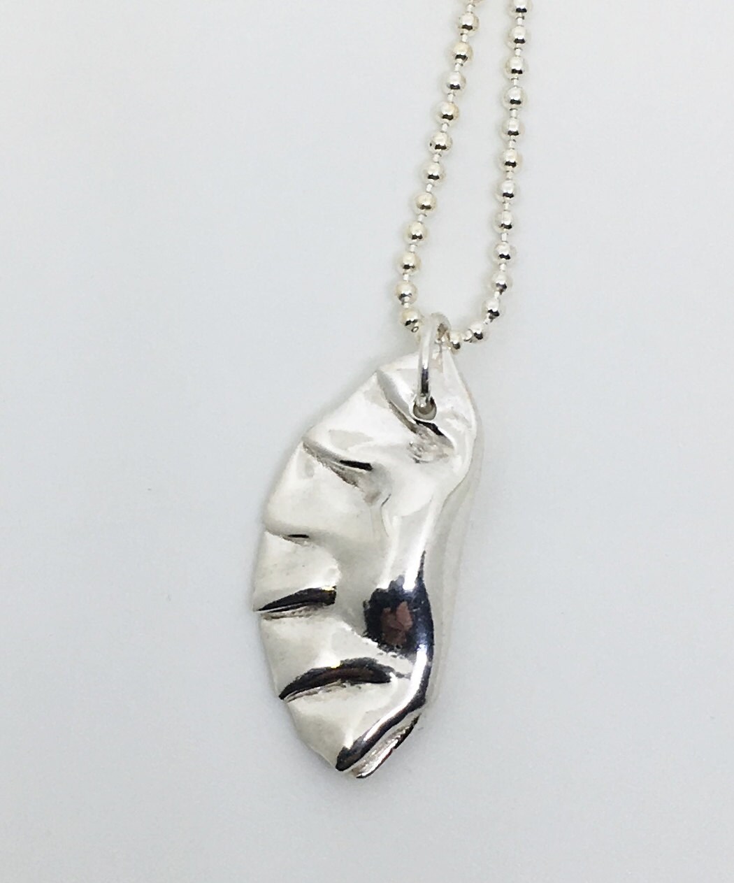 Sterling Dumpling Necklace Dim Sum Chinese Food Jewelry