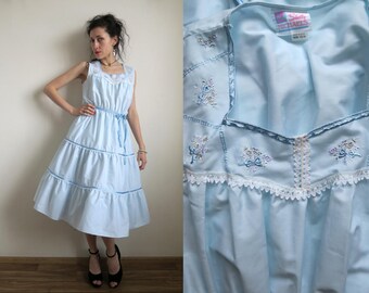 Blue prairie dress | Etsy