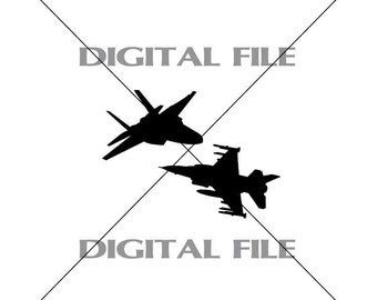 Fighter jet svg | Etsy