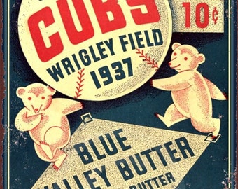 Metal cubs sign | Etsy