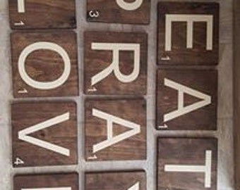 Scrabble name sign | Etsy