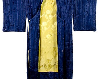 Silk velvet robe | Etsy