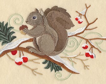 Embroidered squirrel | Etsy