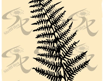 Fern silhouette | Etsy