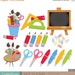 Back To School Digital Clipart Pencil Clipart