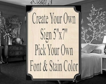Create your own sign | Etsy