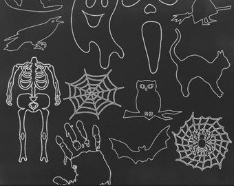 Chalk outline | Etsy