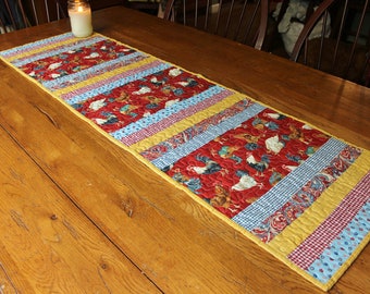 Rooster table runner | Etsy