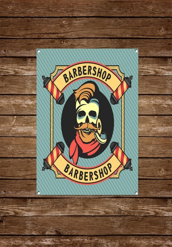Barber Shop Sign Metal Sign Barber Shop Signs Modern Style