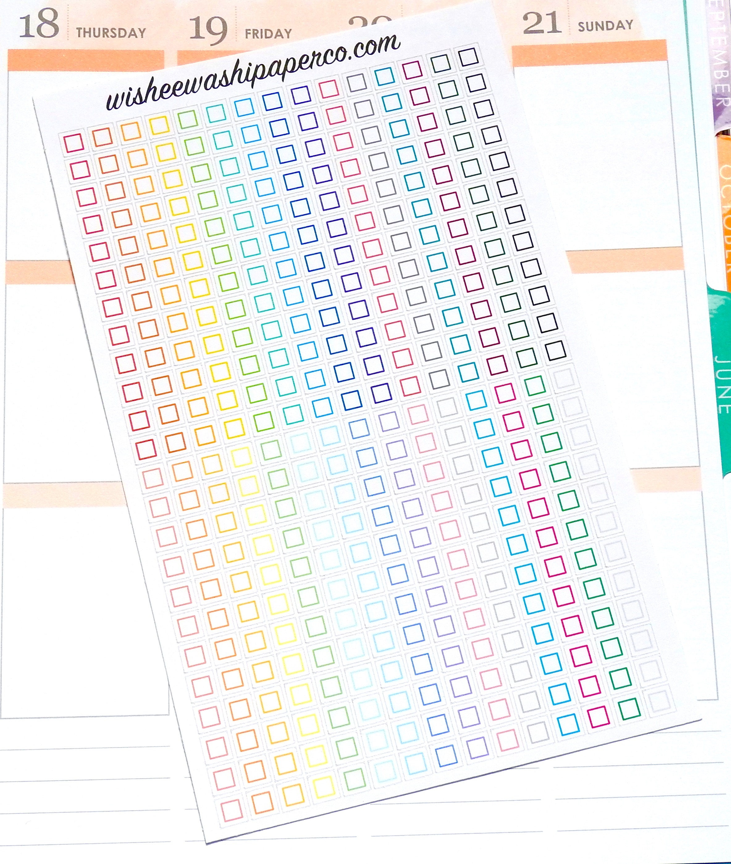 Create Your Own Checklist Box Stickers Individual Checklist