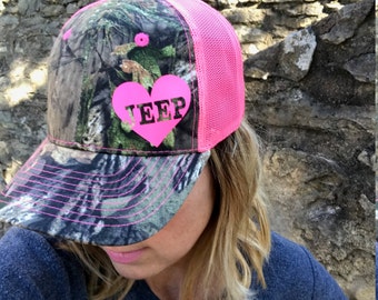 Pink camo hats | Etsy
