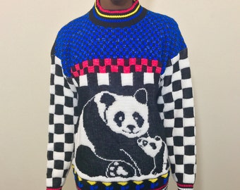 Panda sweater | Etsy