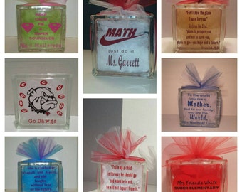 Custom glass blocks | Etsy