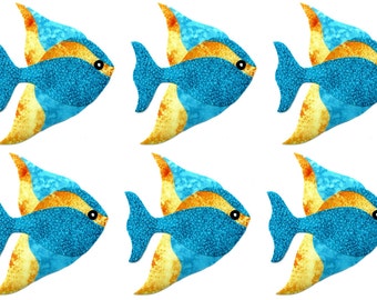 Applique fish quilt | Etsy