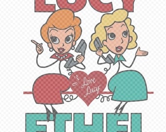 Lucy and ethel | Etsy