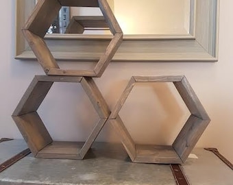 Hexagon shelves | Etsy