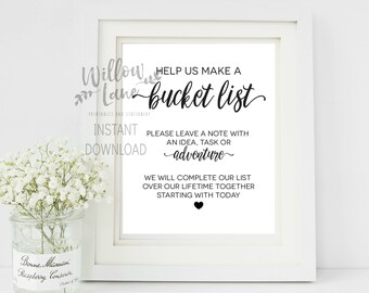 Bucket list | Etsy