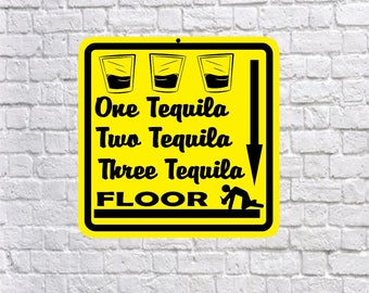 Funny tequila sign | Etsy