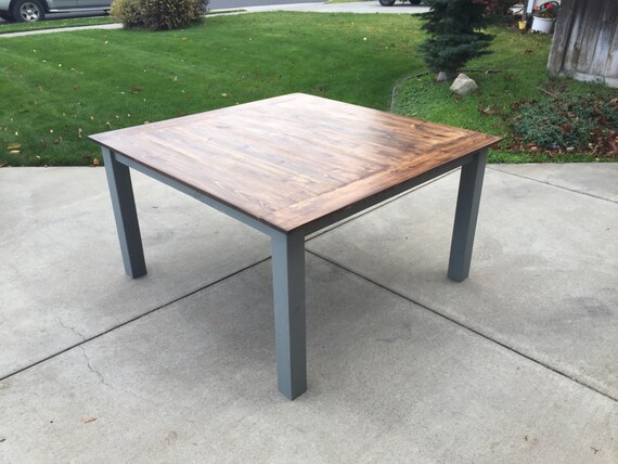 Square Farmhouse Dining Table 5ft x 5ft