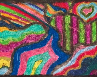Abstract oil pastel | Etsy
