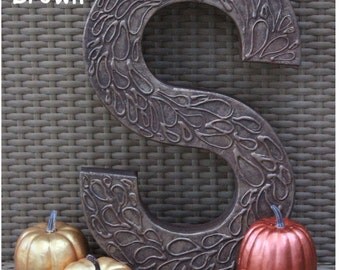 Items similar to Wall Art Letter G paper mache 12 inches on Etsy