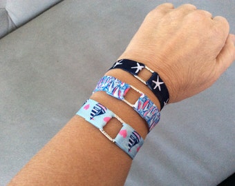 Items similar to SALE - Nautical Inspired Elastic Headband on Etsy