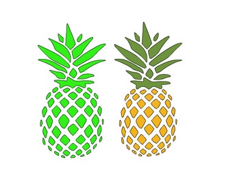 Pineapple wall decal | Etsy