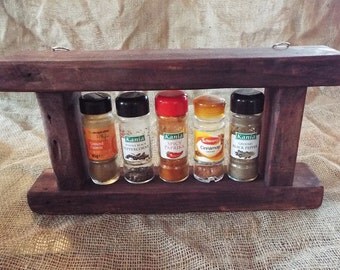 Rustic spice rack | Etsy
