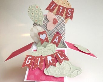 Pop up box card | Etsy